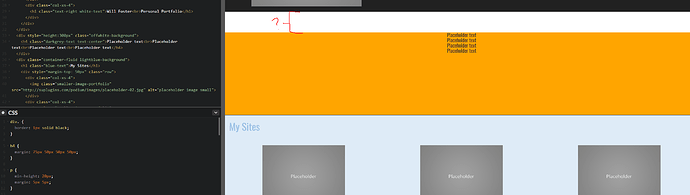 Random White Space Between Two Elements HTML CSS The FreeCodeCamp Forum