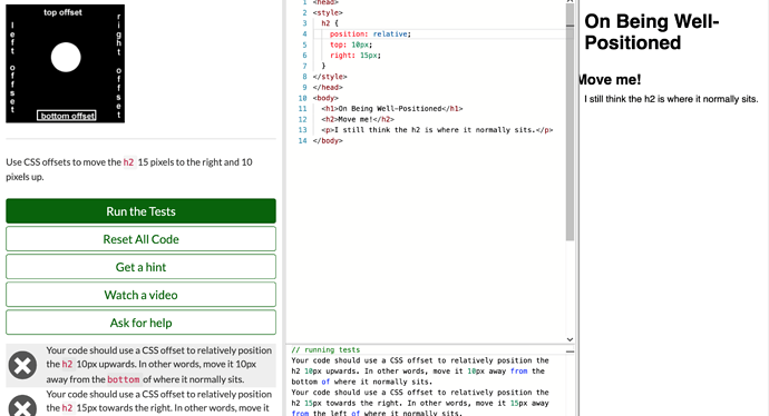 Move a Relatively Positioned Element with CSS Offsets! Help - HTML-CSS ...